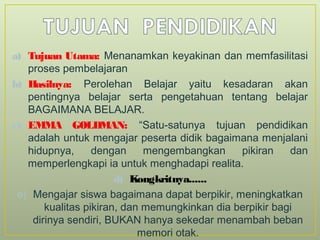 TUJUAN DAN FUNGSI PENDIDIKAN | PPT