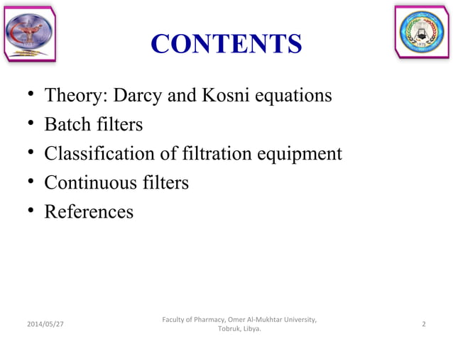 Filtration | PPT | Physics | Science