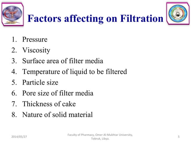 Filtration | PPT | Physics | Science