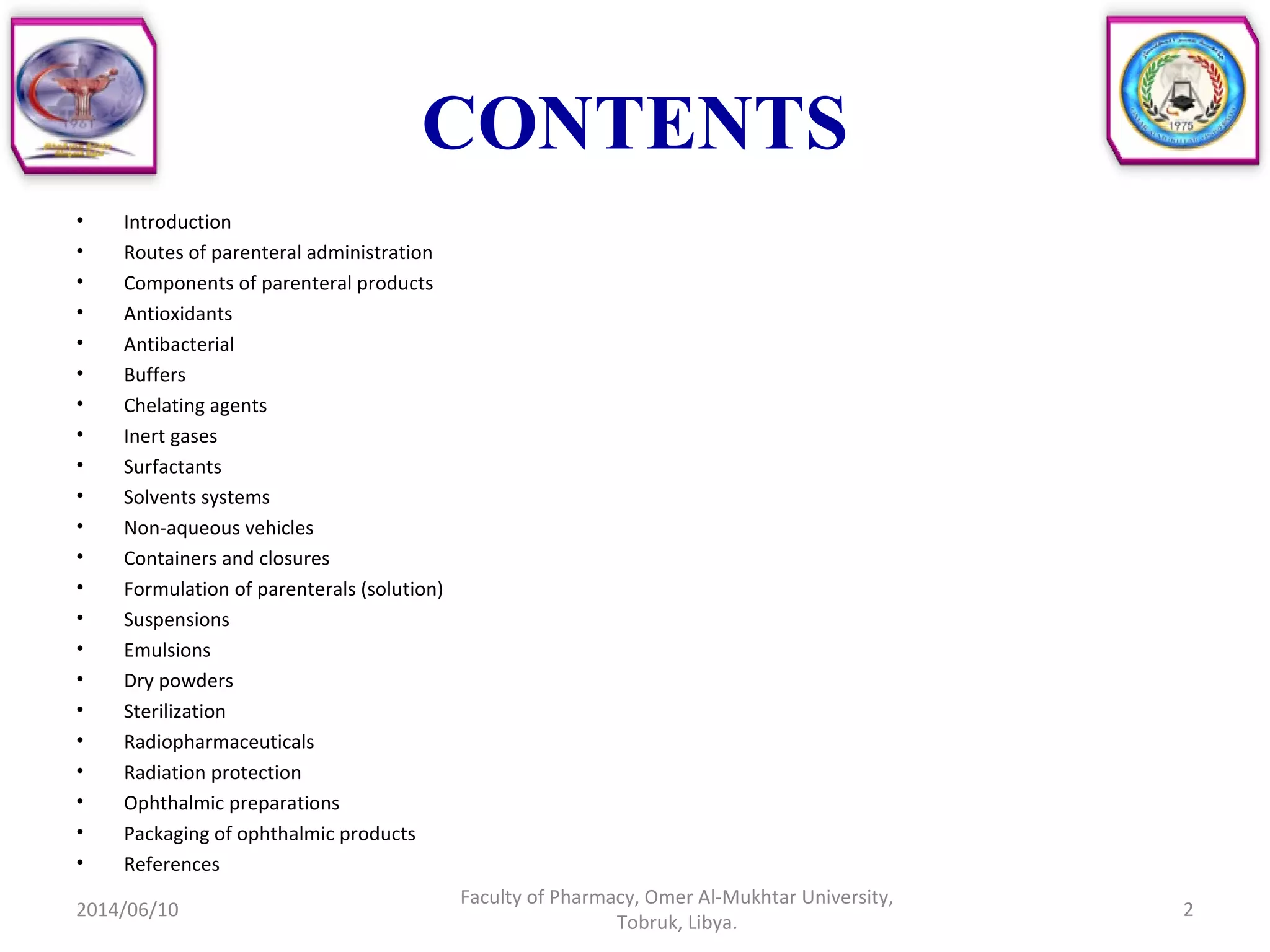 Sterile Dosage Forms | PPT