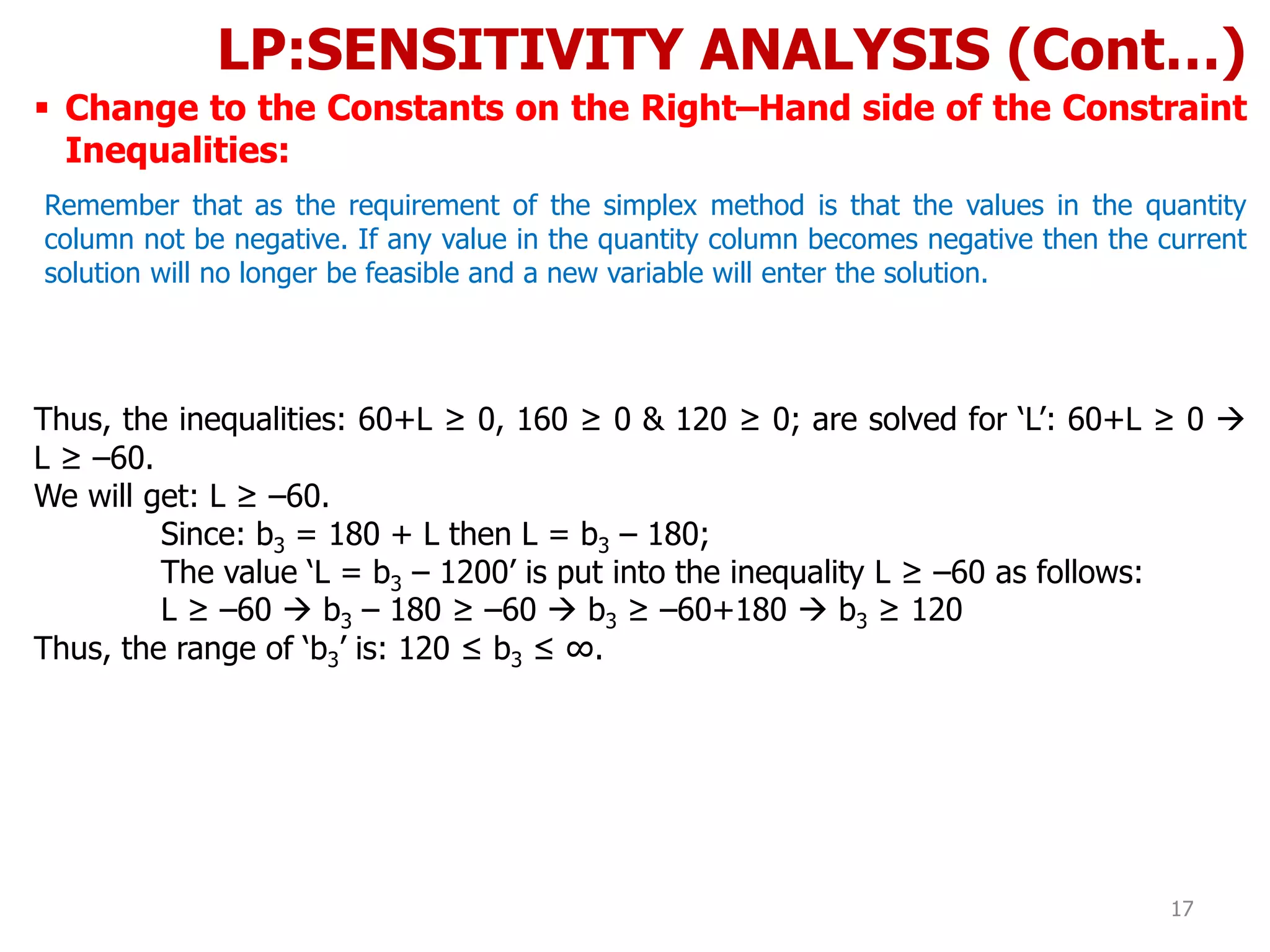 3. linear programming senstivity analysis | PDF