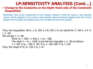 3. linear programming senstivity analysis | PDF