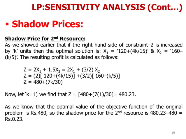 3. linear programming senstivity analysis | PDF