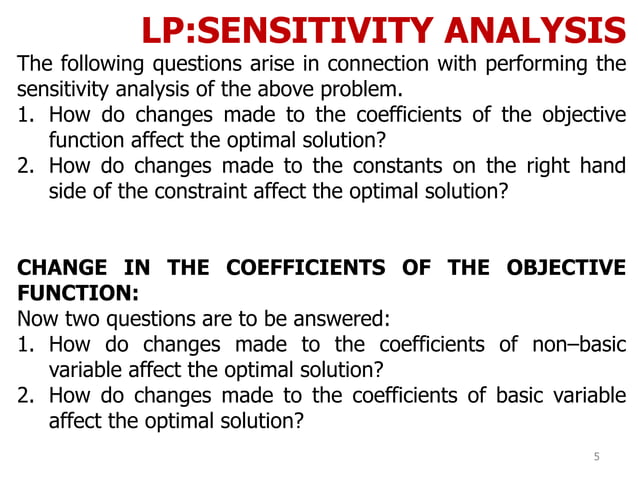 3. linear programming senstivity analysis | PDF
