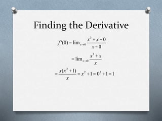3.1 limit definition of the derivative | PPTX
