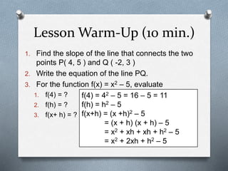 3.1 limit definition of the derivative | PPTX