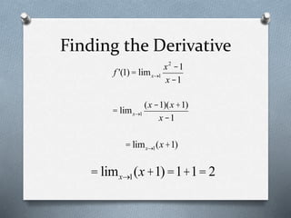 3.1 limit definition of the derivative | PPT