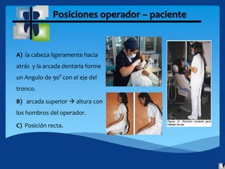 posicion operador y paciente | PPTX