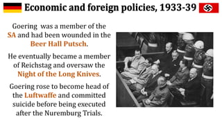 Nazi Germany - goering and the four year plan | PPTX