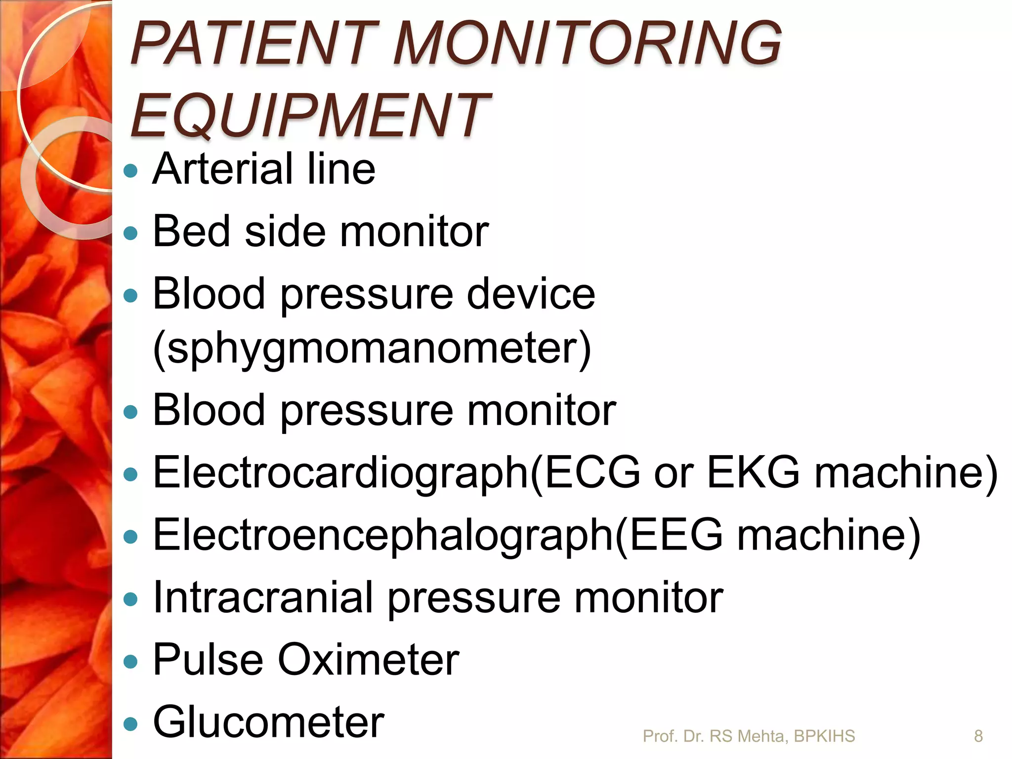 3. monitoring & devices used in icu ccu | PPSX