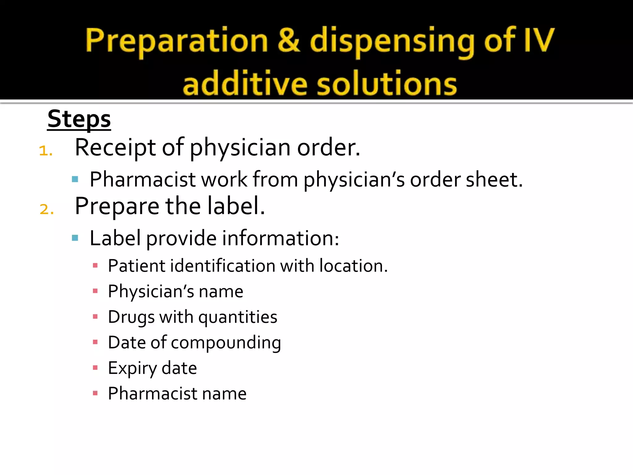 3. aseptic dispensing | PPTX