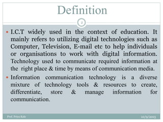 3.b.ed class-scope of ict | PPTX