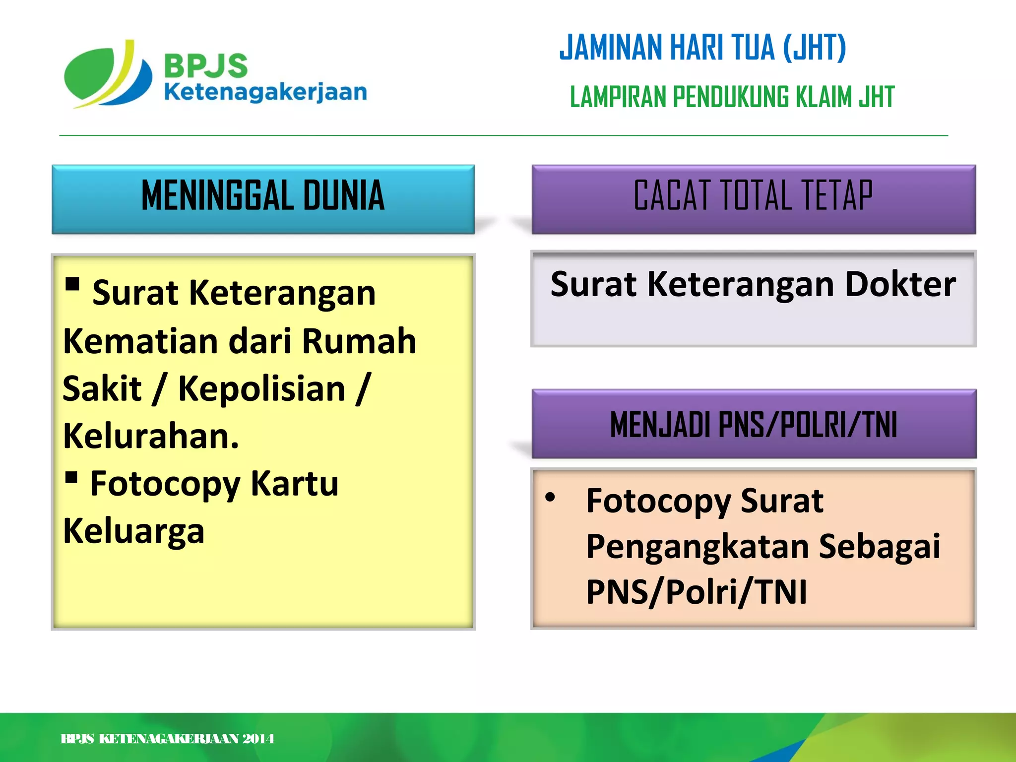 Materi bpjs ketenagakerjaan 23042014 | PPT