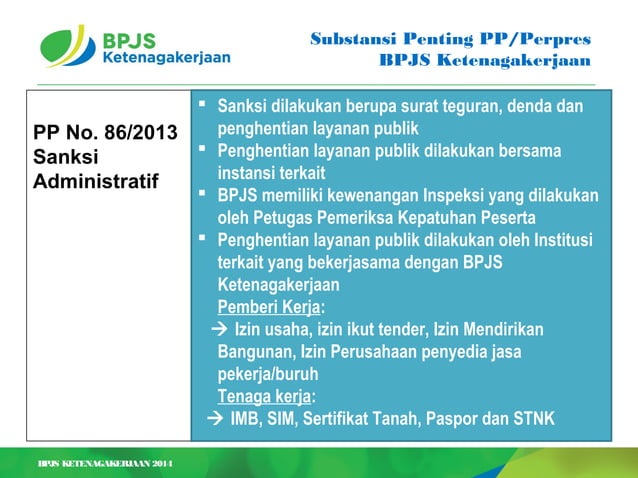 Materi bpjs ketenagakerjaan 23042014 | PPT