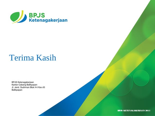 Materi bpjs ketenagakerjaan 23042014 | PPT