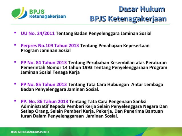 Materi bpjs ketenagakerjaan 23042014 | PPT