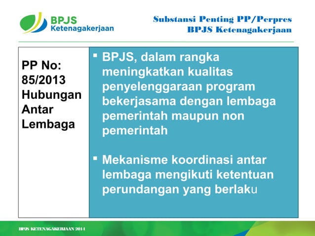 Materi bpjs ketenagakerjaan 23042014 | PPT