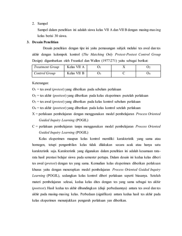 Contoh desain penelitian matching only | DOCX