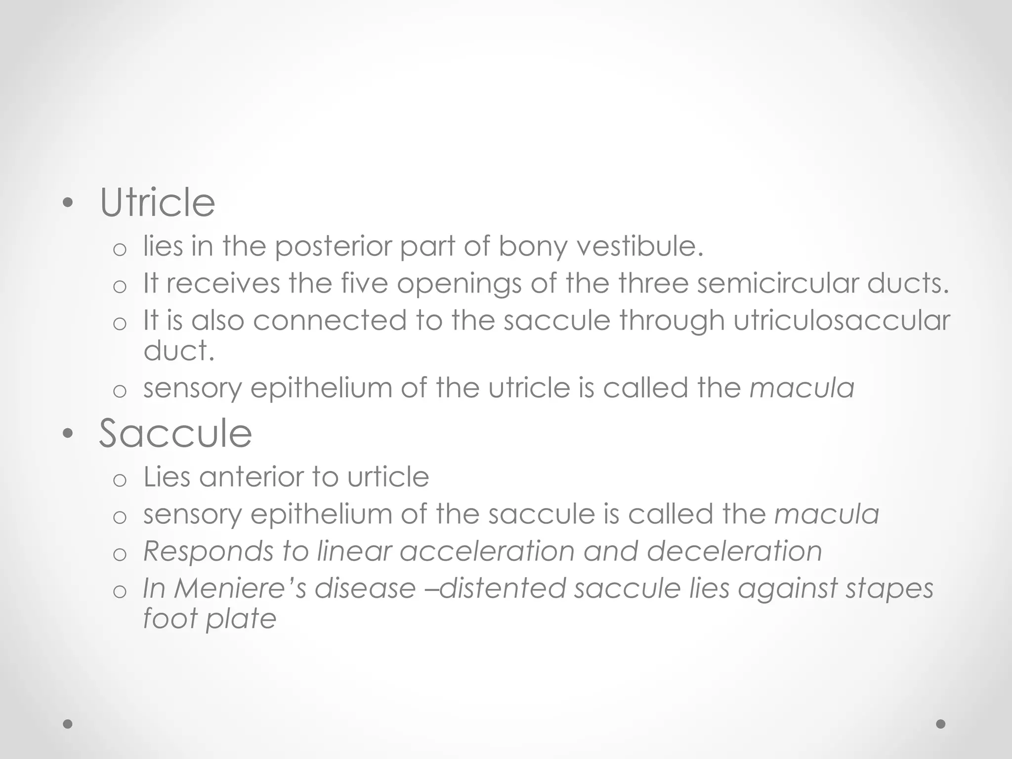 Anatomy of inner ear | PPTX