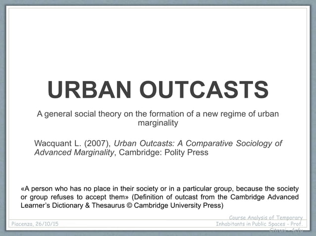 Urban marginality | PPT