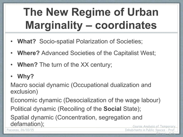Urban marginality | PPT