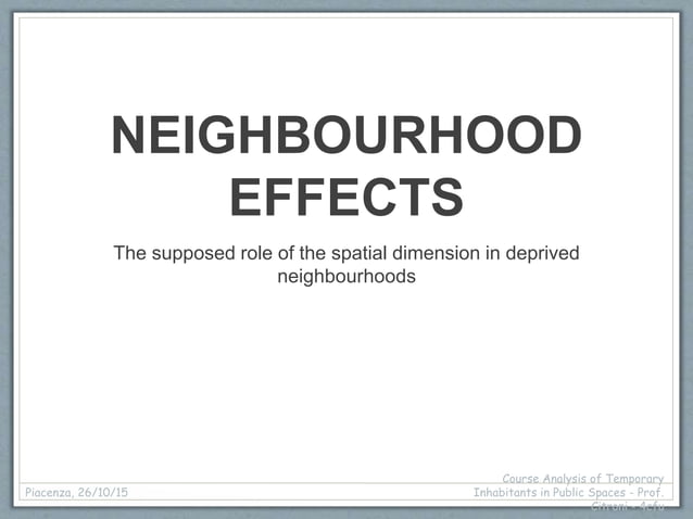 Urban marginality | PPT
