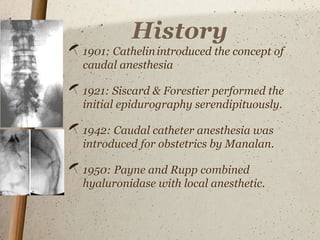 dr. Pantja - Caudal Approach Adhesiolysis for ISAPM 2015 | PPTX | First ...