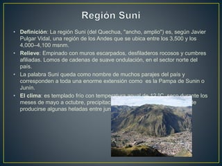 3. las ocho regiones naturales del perú | PPTX