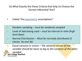 3. parametric assumptions | PPTX