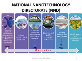 Nanotechnology and advanced materials Dr Abdul Kadir Bin Masrom | PPT