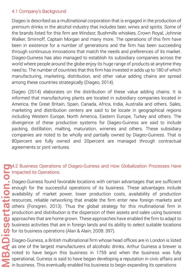 MBA Dissertation Sample on Globalization | PDF | Large Business | Business