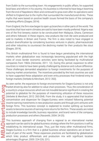 MBA Dissertation Sample on Globalization | PDF | Large Business | Business