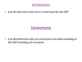 standard operating procedure | PPTX