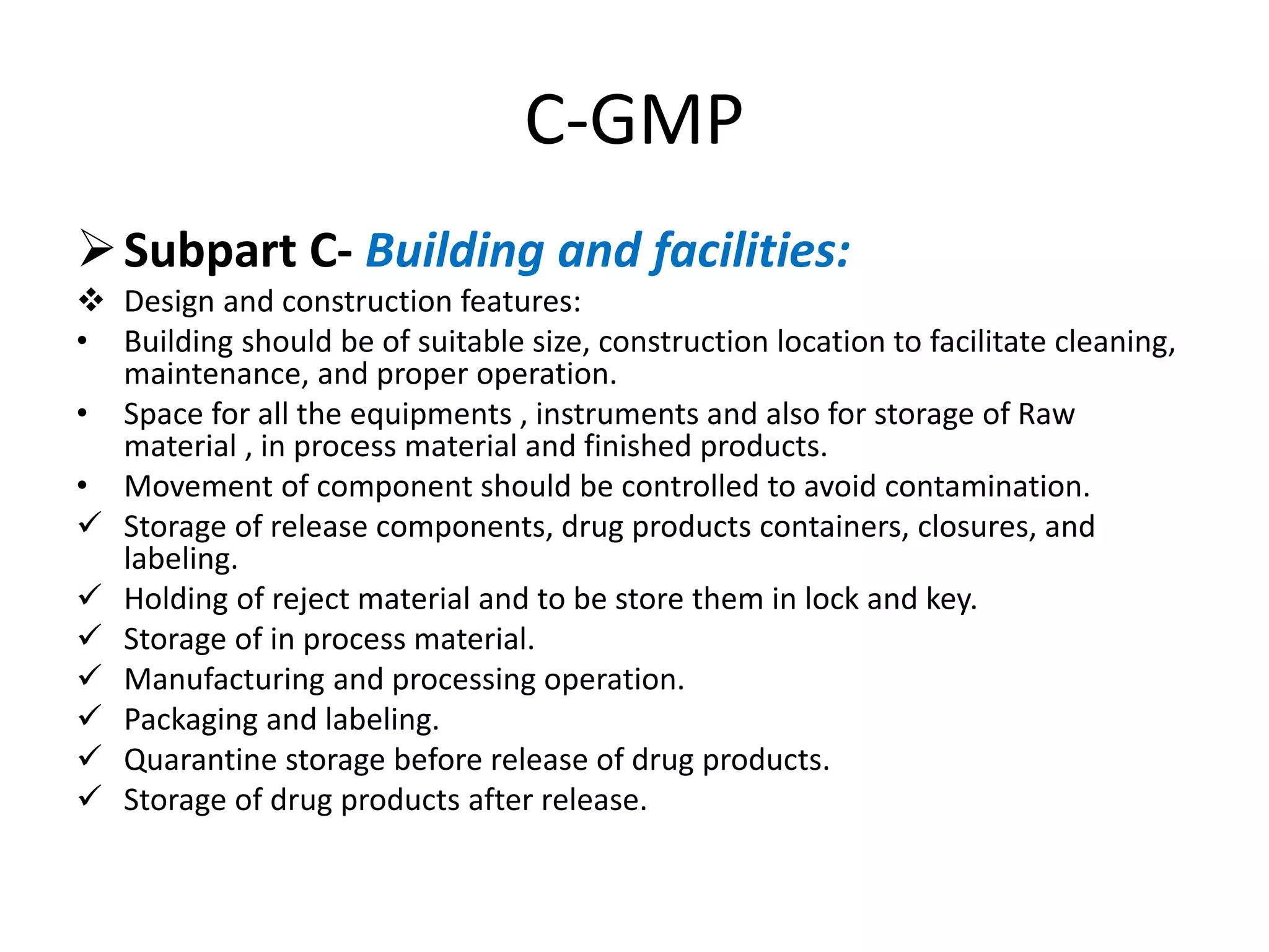 c gmp (current good manufacturing practices) | PPTX | Pharmaceutical ...