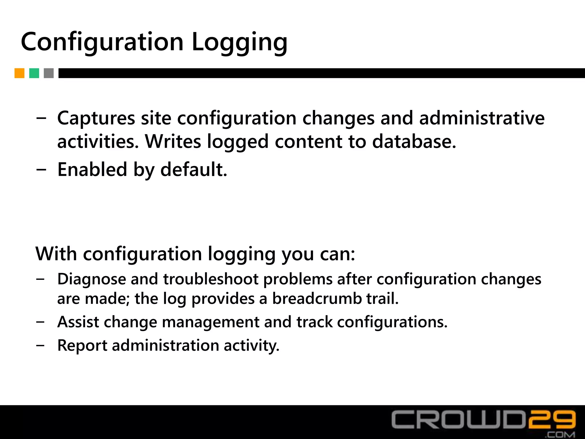 Citrix XenDesktop Configuration Logging | PPTX