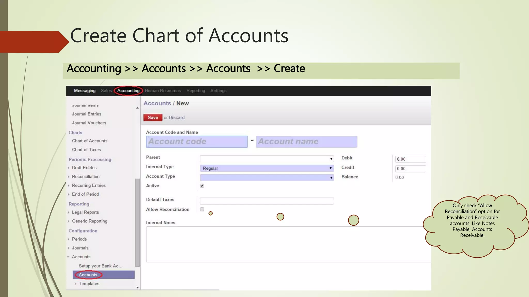 Odoo 8 tutorial accounting part 1 | PPT
