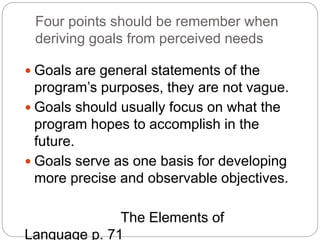 Goals and objectives | PPT