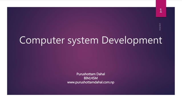Computer system Development | PPTX
