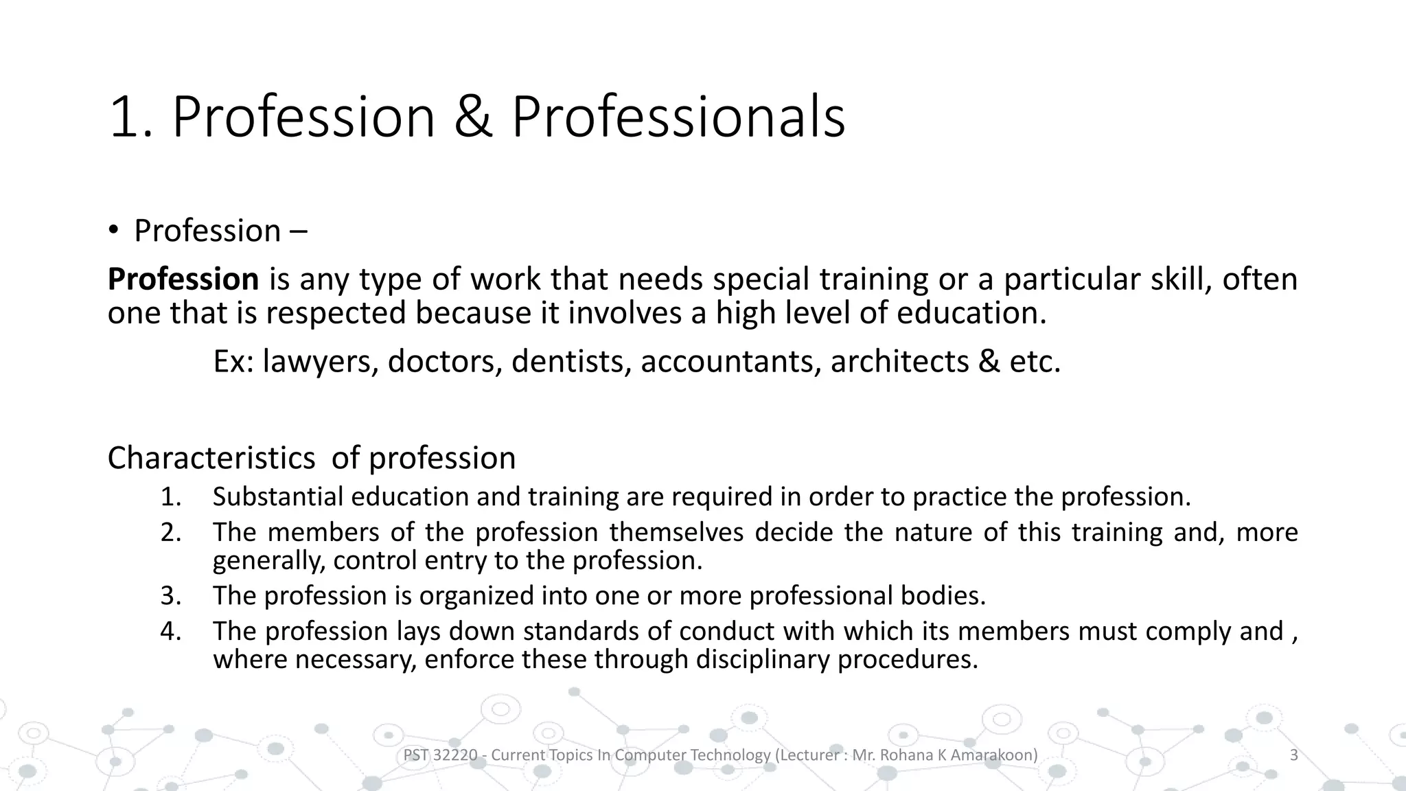 Professional bodies in IT | PPTX