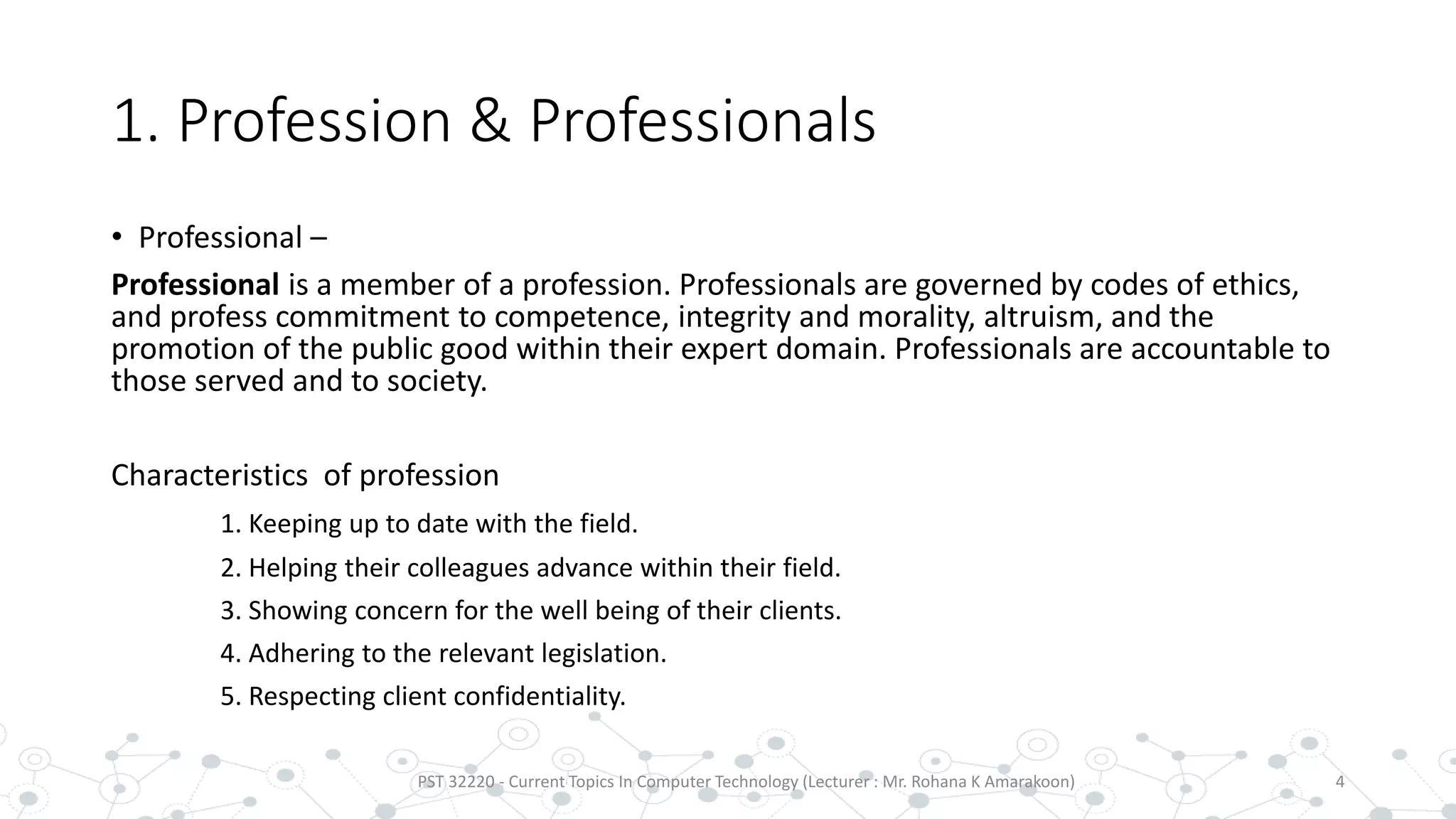 Professional bodies in IT | PPTX