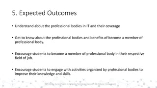 Professional bodies in IT | PPTX