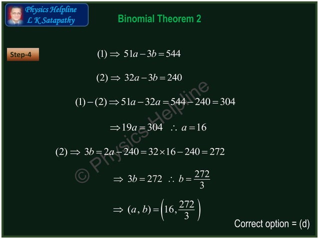 Binomial Theorem 2 | PPTX | Physics | Science