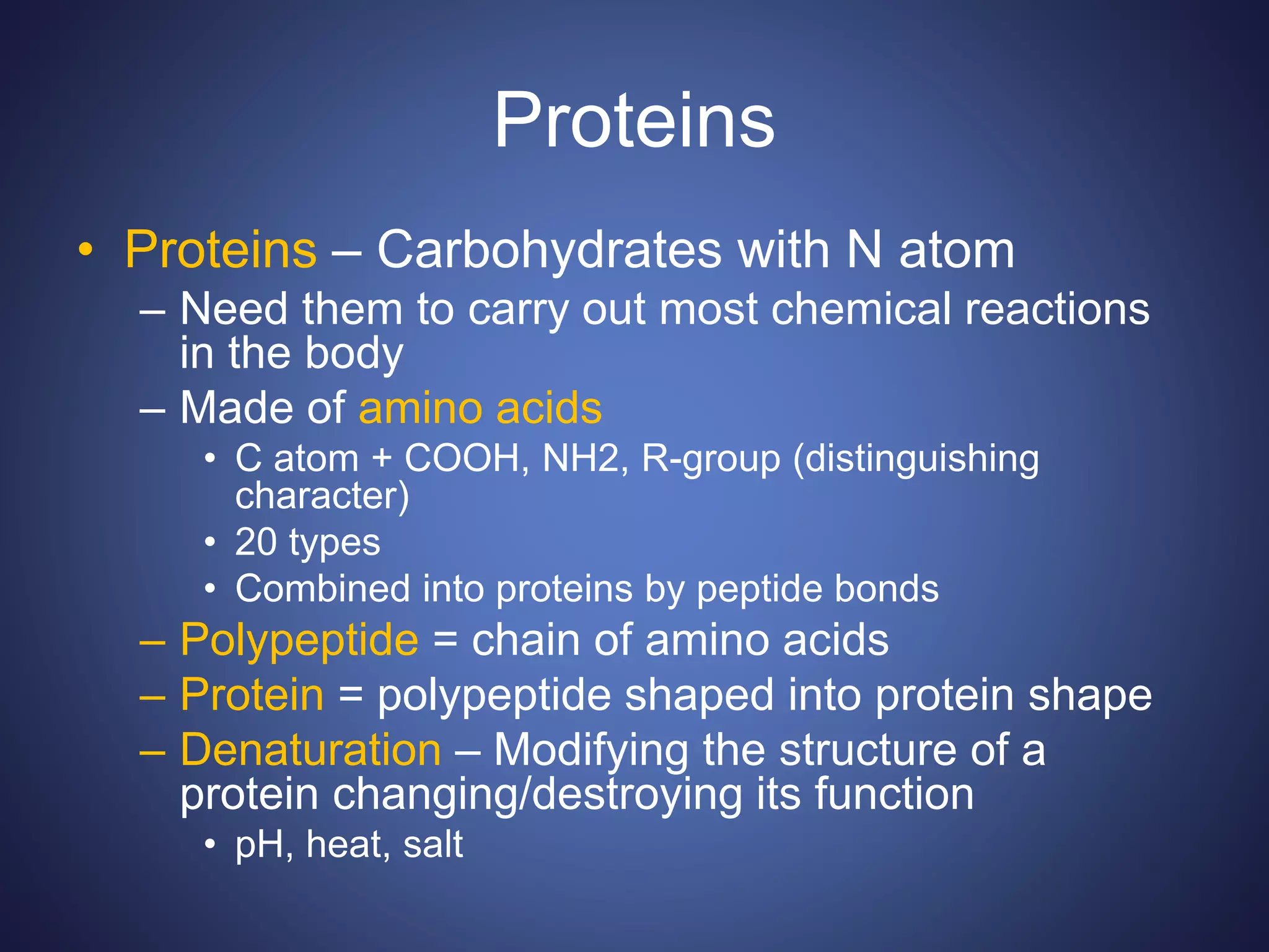 3. biological macromolecules, bio 101 | PPTX