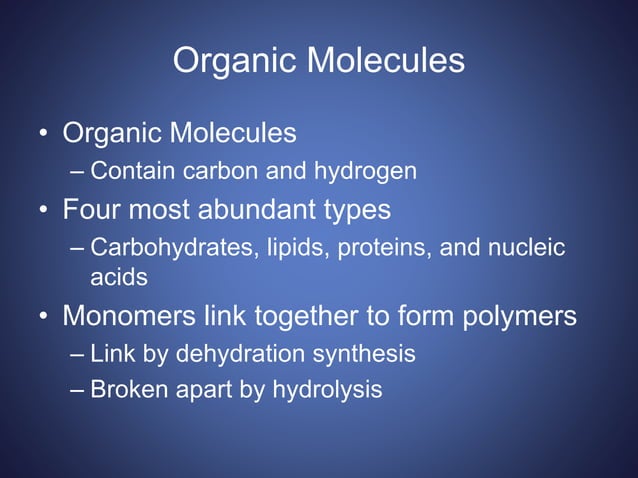 3. biological macromolecules, bio 101 | PPTX