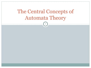 Intro automata theory | PPT