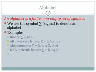 Intro automata theory | PPT