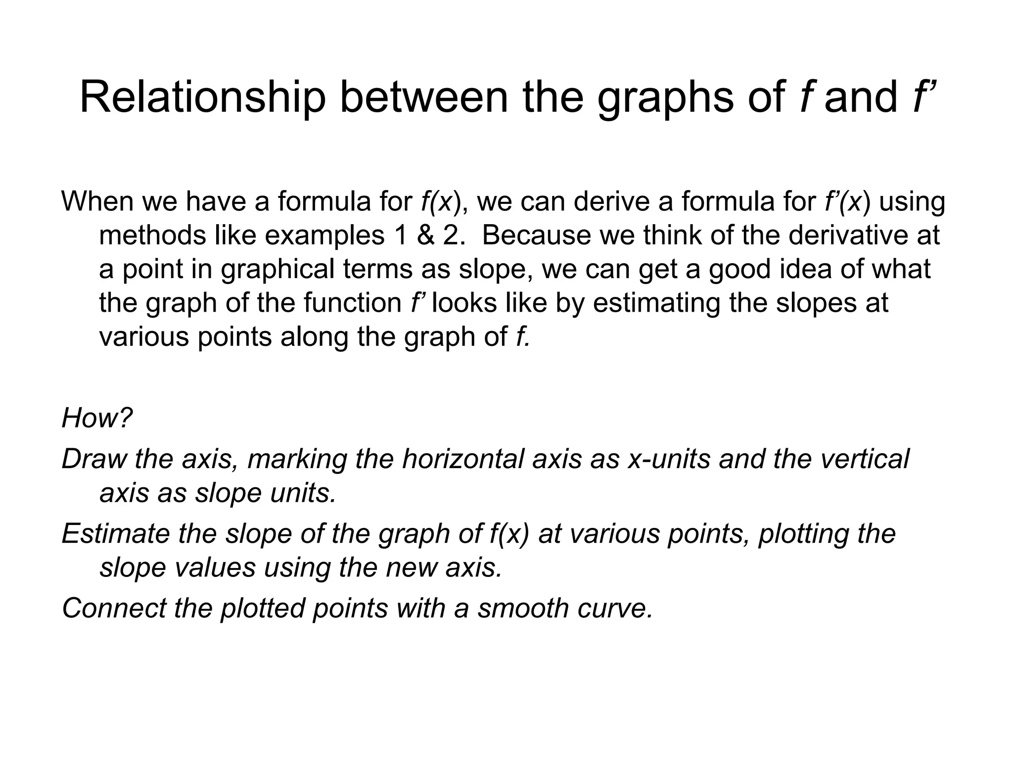 3.1 derivative of a function | PPT