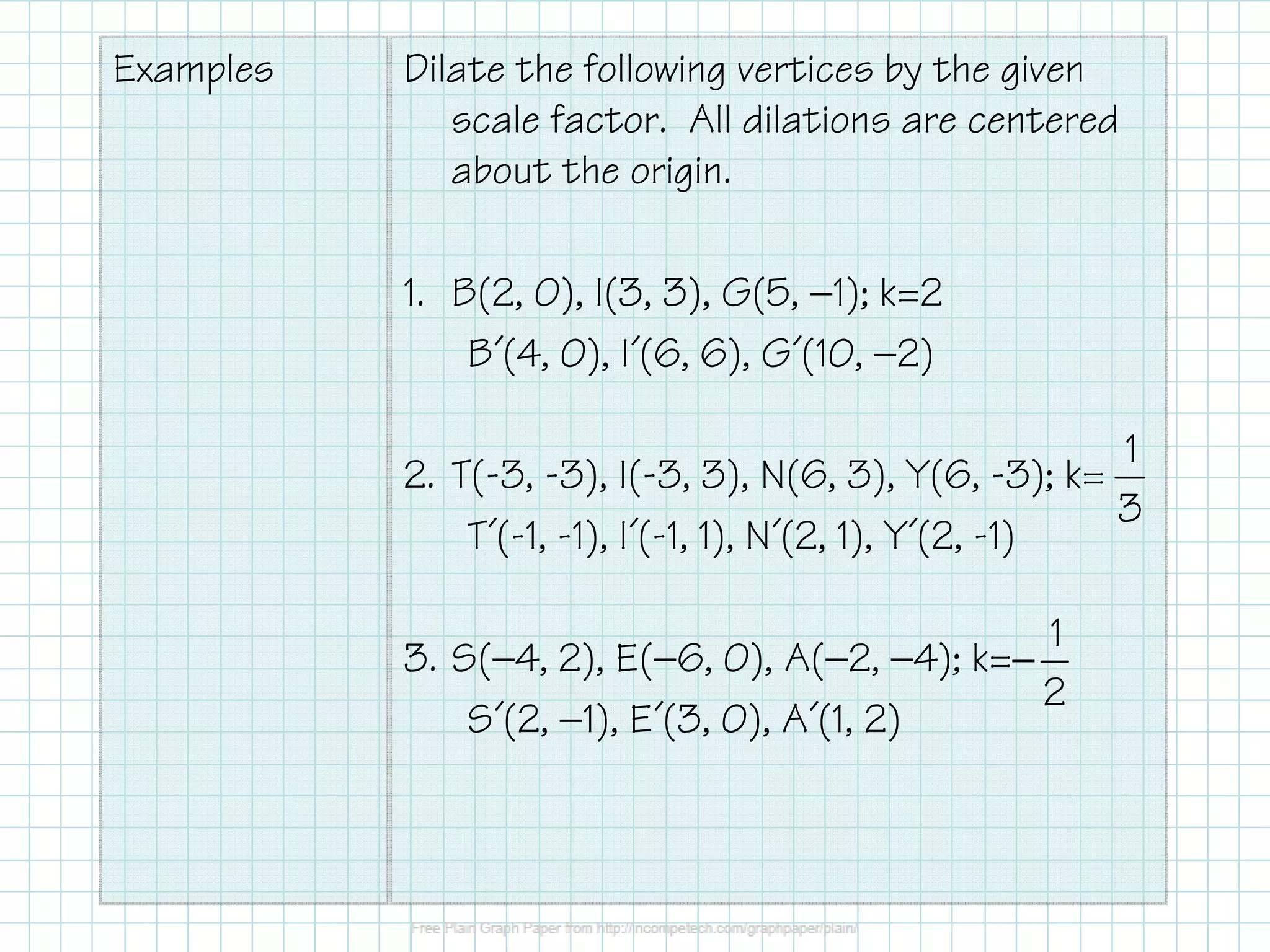 3.8.1 Dilations and Scale Factor | PDF