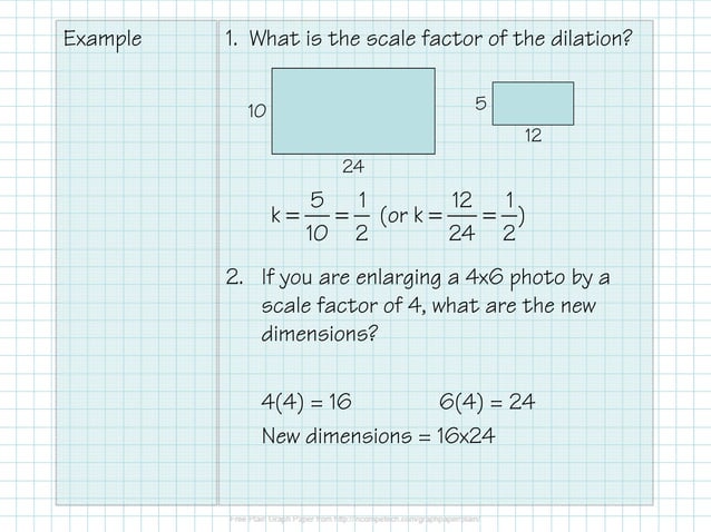 3.8.1 Dilations and Scale Factor | PDF