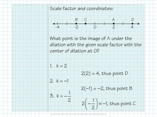 3.8.1 Dilations and Scale Factor | PDF